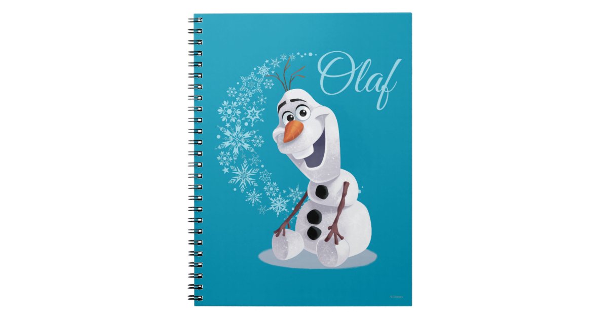 Olaf | Wave of Snowflakes Notebook | Zazzle