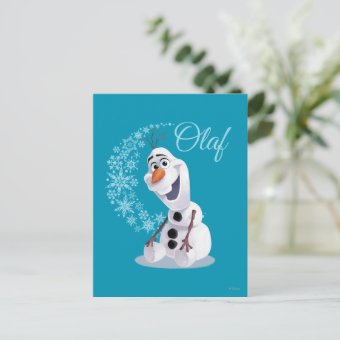 Olaf | Wave of Snowflakes Postcard | Zazzle