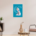 Olaf | Wave of Snowflakes Poster | Zazzle