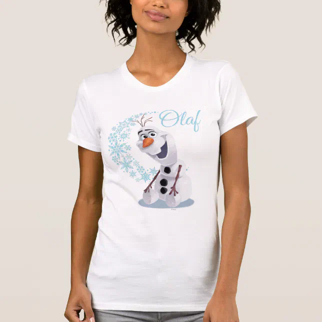Olaf | Wave of Snowflakes T-Shirt | Zazzle