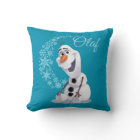 Olaf | Wave of Snowflakes Throw Pillow | Zazzle