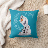 Olaf | Wave of Snowflakes Throw Pillow | Zazzle
