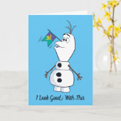 Olaf With Flag Nose Card | Zazzle