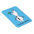 Olaf With Flag Nose Magnet | Zazzle