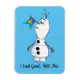 Olaf With Flag Nose Magnet | Zazzle