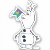 Olaf With Flag Nose Sticker | Zazzle
