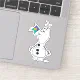 Olaf With Flag Nose Sticker | Zazzle