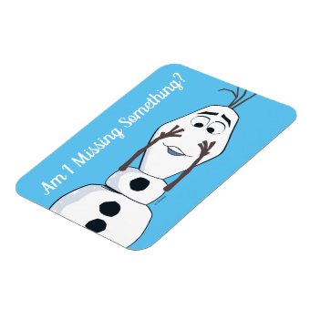 Olaf With No Nose Magnet | Zazzle