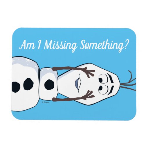 Olaf With No Nose Magnet | Zazzle