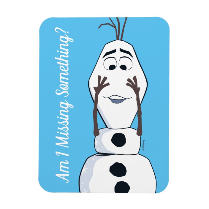 Olaf With No Nose Magnet | Zazzle.com