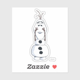 Olaf With No Nose Sticker | Zazzle