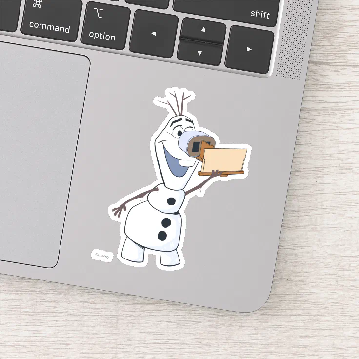 Olaf With Viewfinder Nose Sticker | Zazzle
