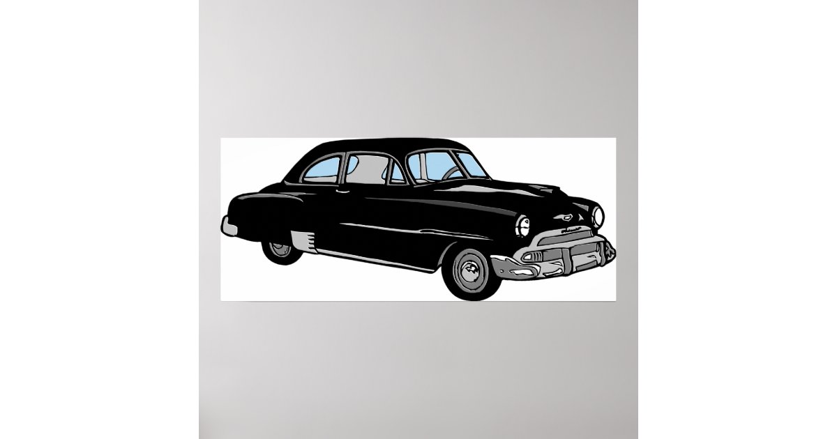 Old 1950 Vintage Chevy Car - Classic! Poster | Zazzle