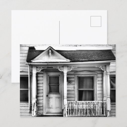 Old Abandoned House Number 90 BW Postcard | Zazzle