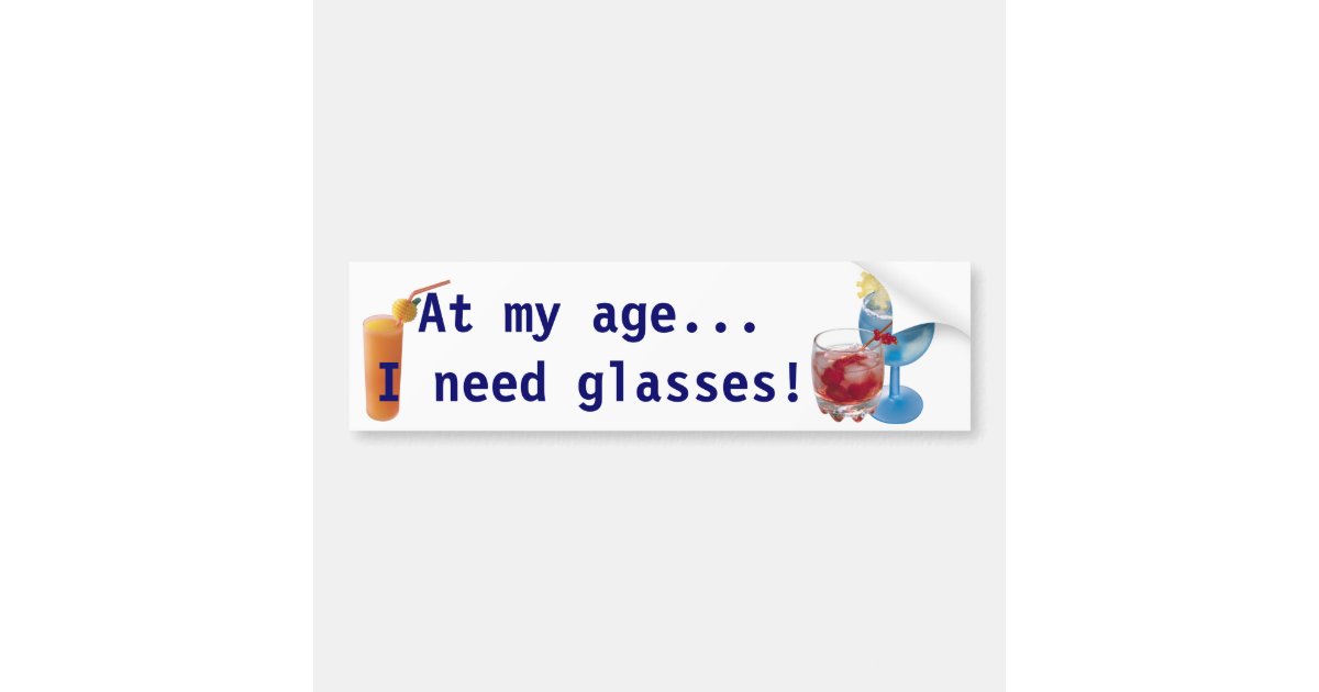 Old Age Bumper Snicker Bumper Sticker | Zazzle