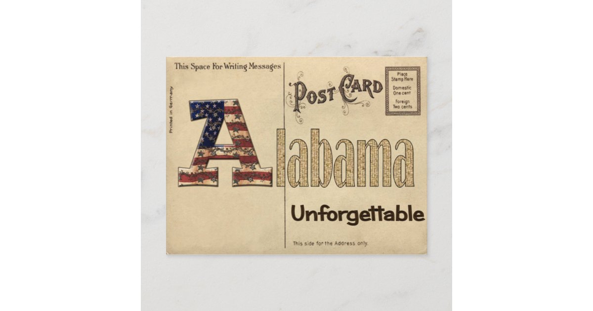 Old Alabama Postcard | Zazzle