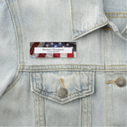 Old American flag Name Tag | Zazzle