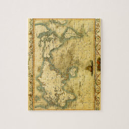 Old Antique World Map Jigsaw Puzzle | Zazzle