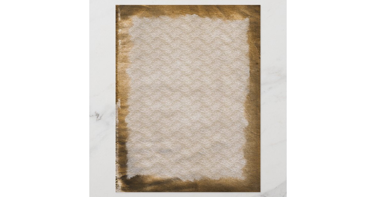 Old Antique Wrinkled Stained Letterhead | Zazzle