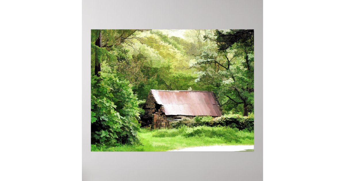 OLD BARN POSTER | Zazzle