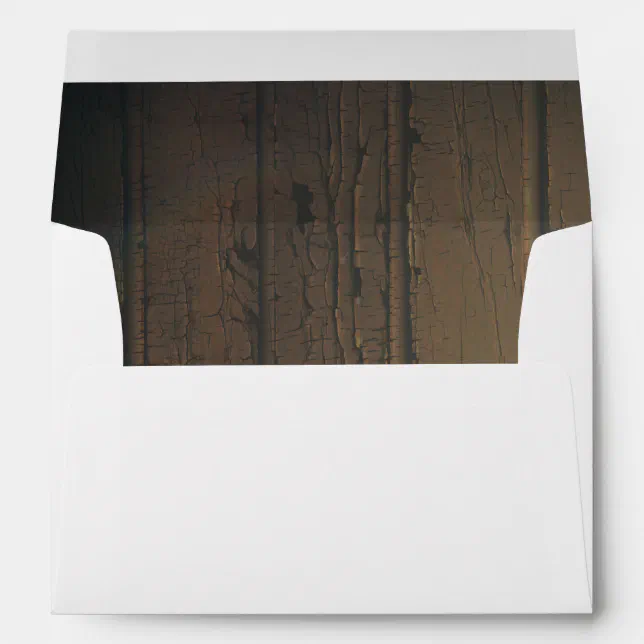 Old Barn Wood Rustic Country Wedding Envelope | Zazzle
