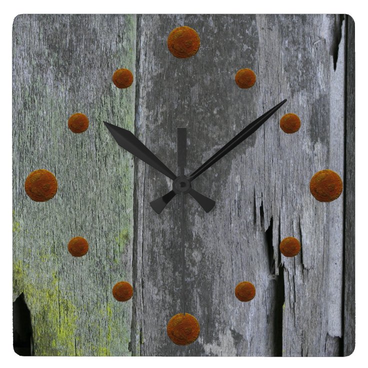 Old Barn Wood Wall Clock | Zazzle