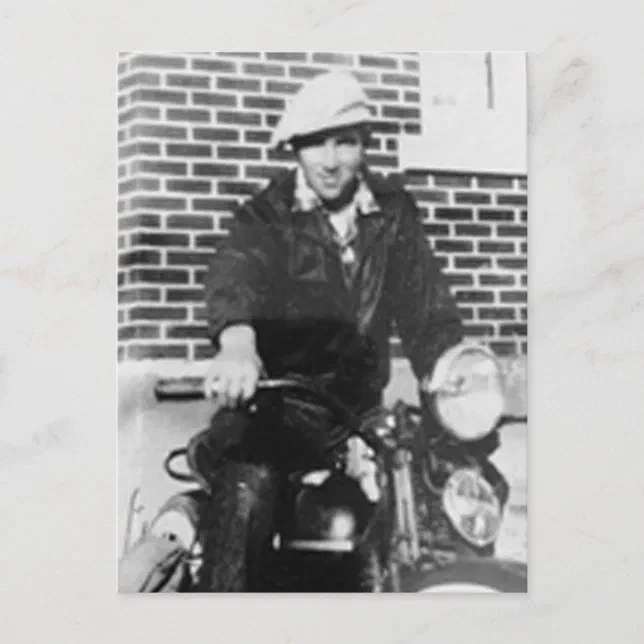 Old Biker Postcard | Zazzle