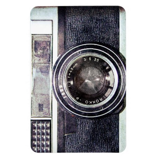 Old black camera magnet | Zazzle