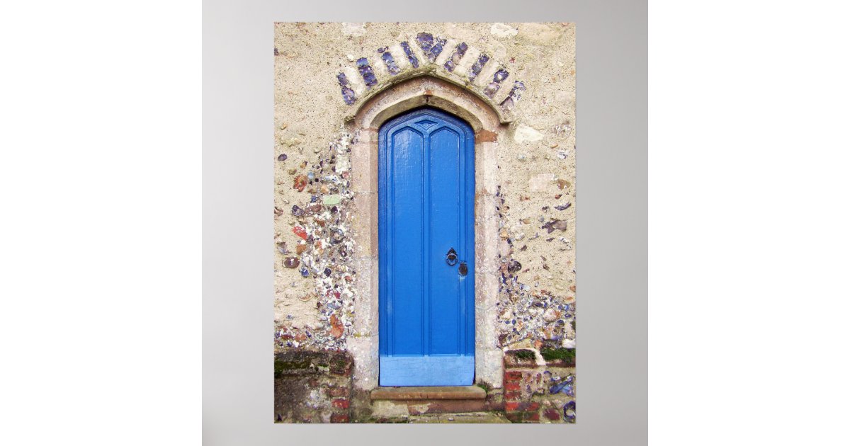 Old Blue Door Poster | Zazzle