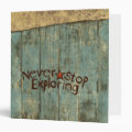 Old Blue Planks Scrapbook Photo Album Binder | Zazzle