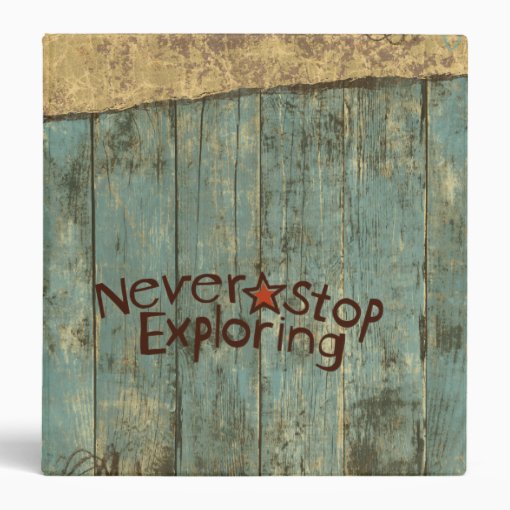 Old Blue Planks Scrapbook Photo Album Binder | Zazzle