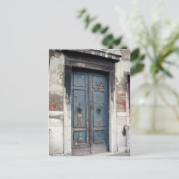 old blue postcard | Zazzle