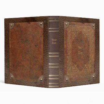 Old Book 3 Ring Binder | Zazzle