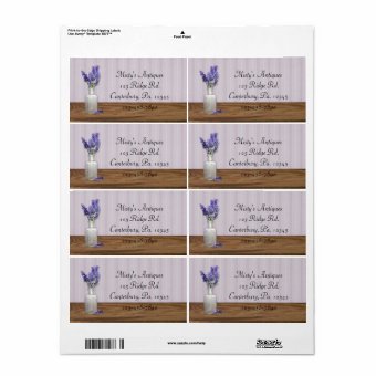 Old Bottle Of Lavender Label Business Label | Zazzle