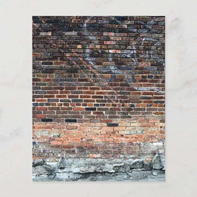 Old Brick Wall Background Scrapbook Paper | Zazzle