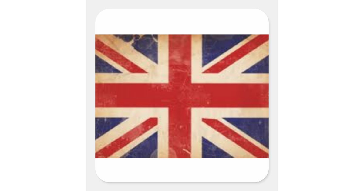 Old British Flag Sticker | Zazzle