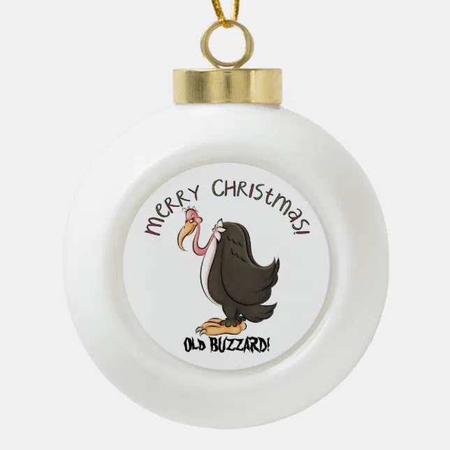 Old Buzzard Holiday Christmas ornament | Zazzle