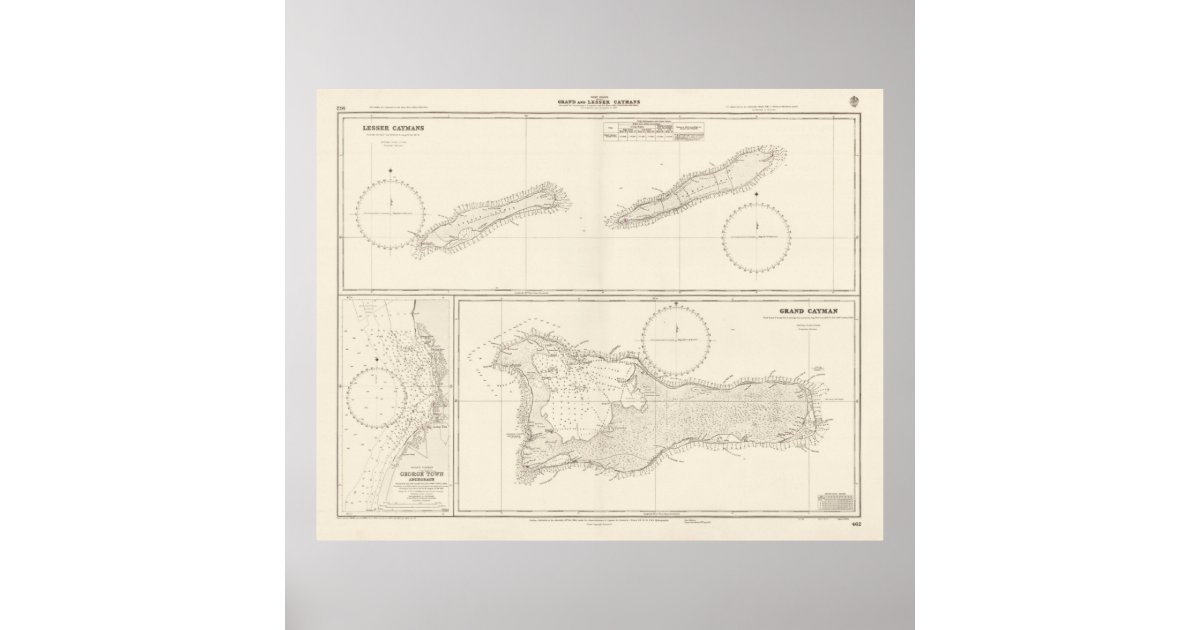 Old Cayman Islands Map (1880) Vintage Caymanian Poster | Zazzle