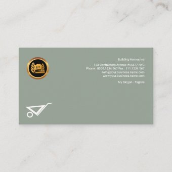 Old Cementing New Red Brick Wall Construction Business Card | Zazzle