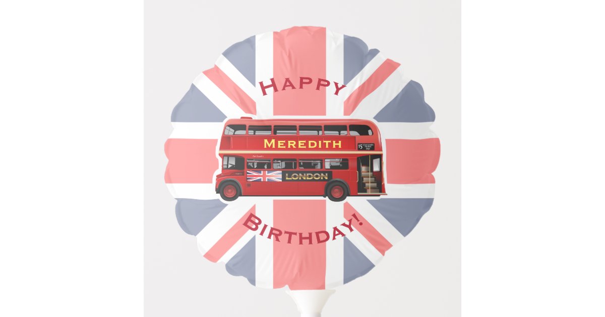 Old Classic British Buses Balloon | Zazzle