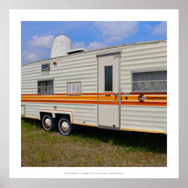 Old Coachmen - vintage camper trailer rv art photo Poster | Zazzle