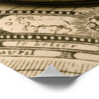 Old Compass Over Ancient Map Poster | Zazzle