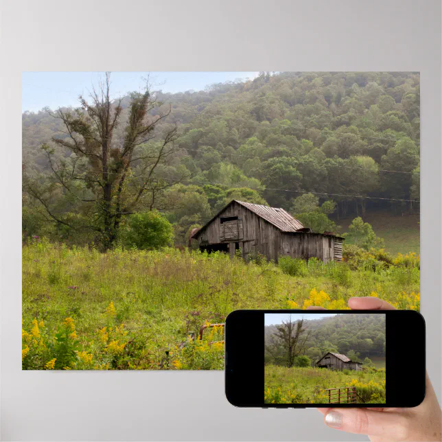 Old Country Barn Photo Poster | Zazzle