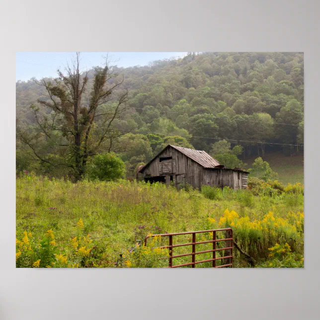 Old Country Barn Photo Poster | Zazzle