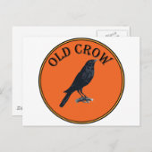 old crow postcard | Zazzle