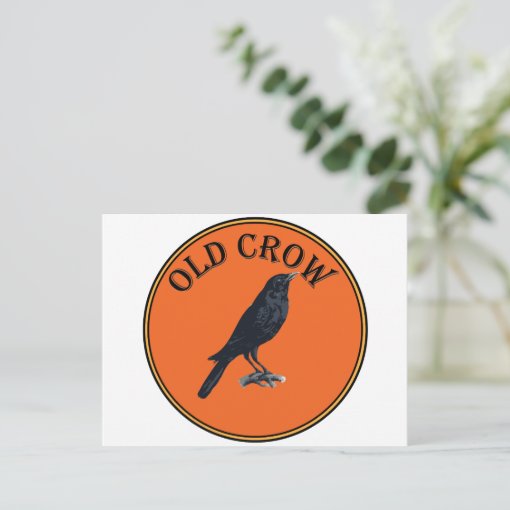 old crow postcard | Zazzle