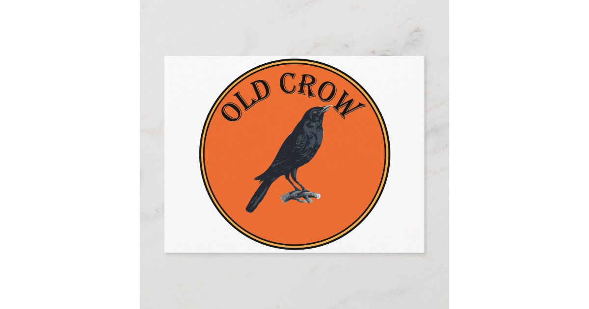 old crow postcard | Zazzle