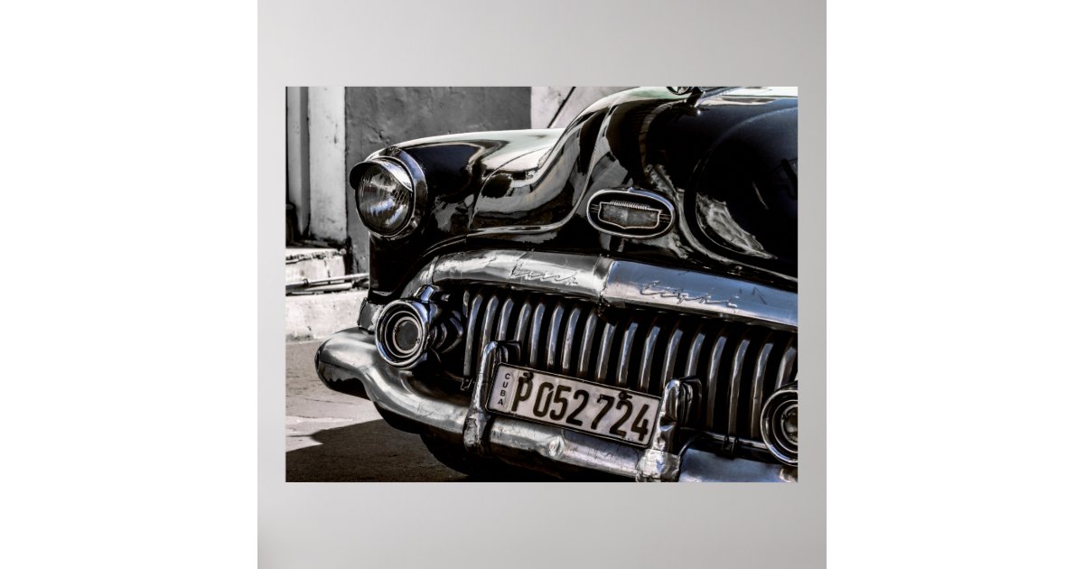 OLD CUBA CAR POSTER | Zazzle