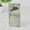 Old Damask Crow Art Wooden Box Sign | Zazzle