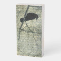 Old Damask Crow Art Wooden Box Sign | Zazzle